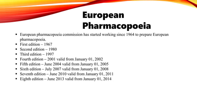 Indian Pharmacopoeia, BP, USP and Extra Pharmacopoeias | PPTX ...