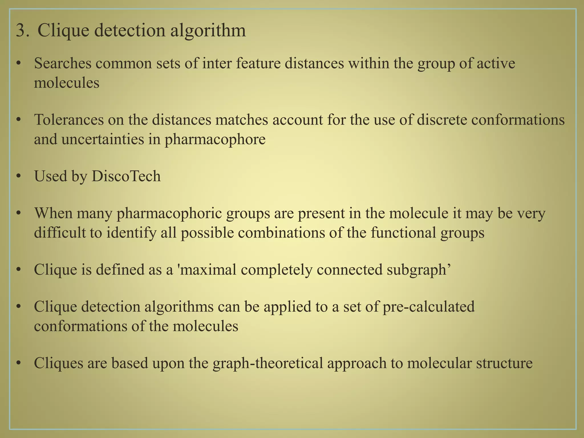 conformational search used in Pharmacophore mapping | PPTX