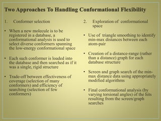 conformational search used in Pharmacophore mapping | PPTX