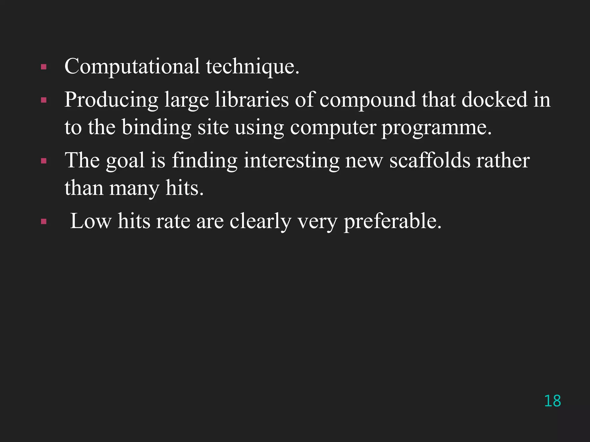 Pharmacophore mapping and virtual screening | PPTX