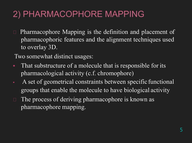 Pharmacophore mapping and virtual screening | PPTX