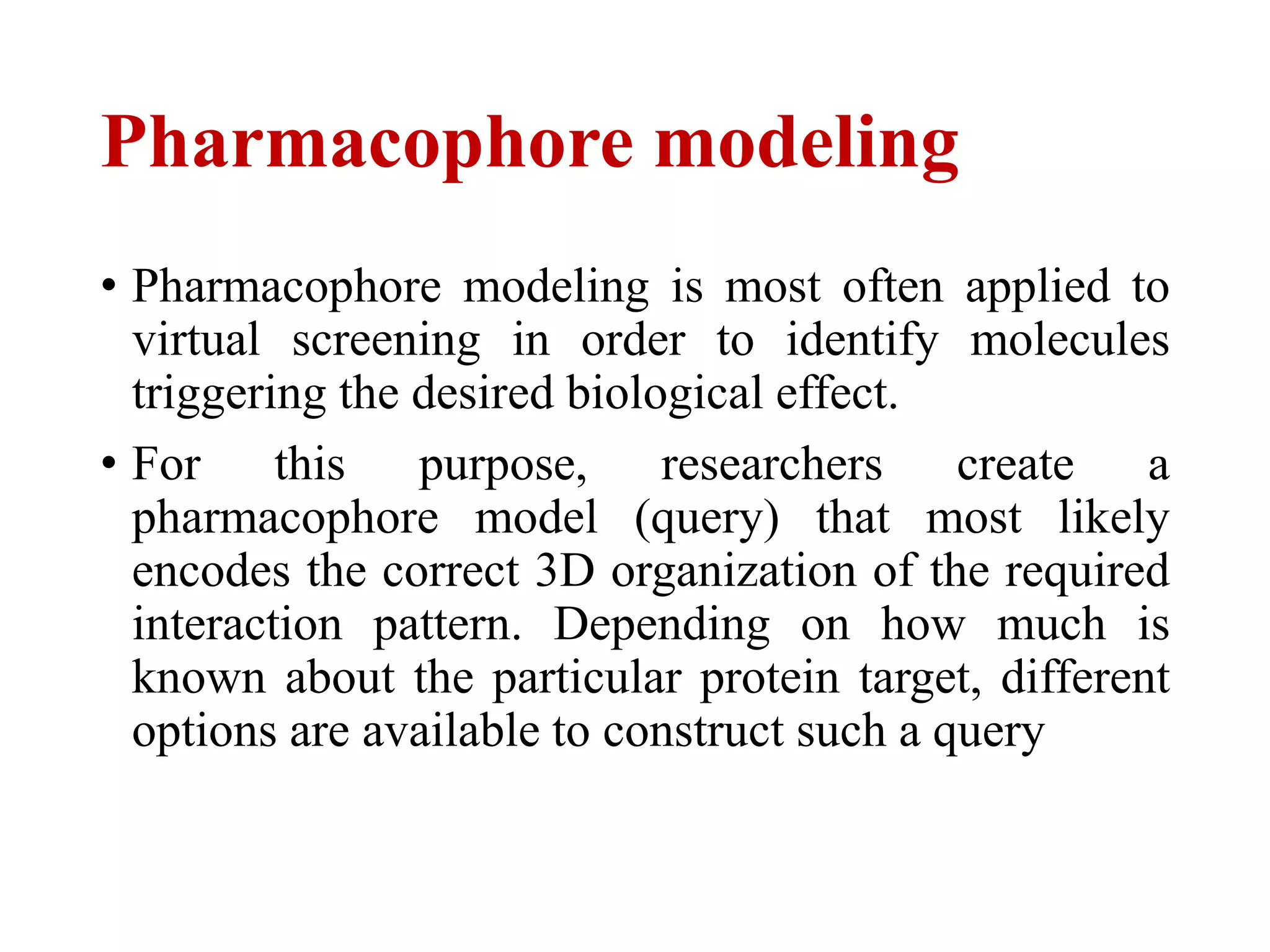 Pharmacophore modeling | PDF