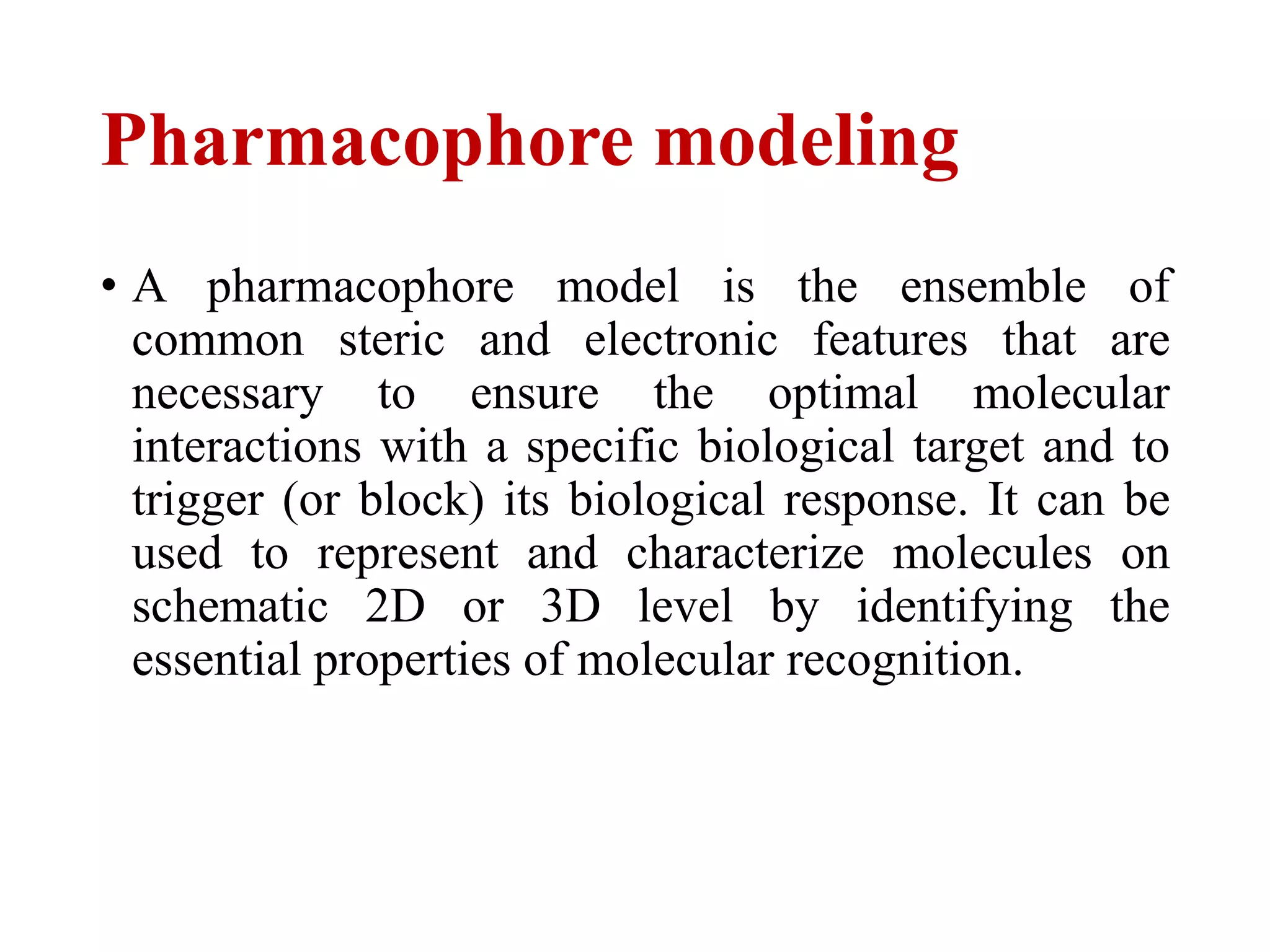 Pharmacophore modeling | PDF