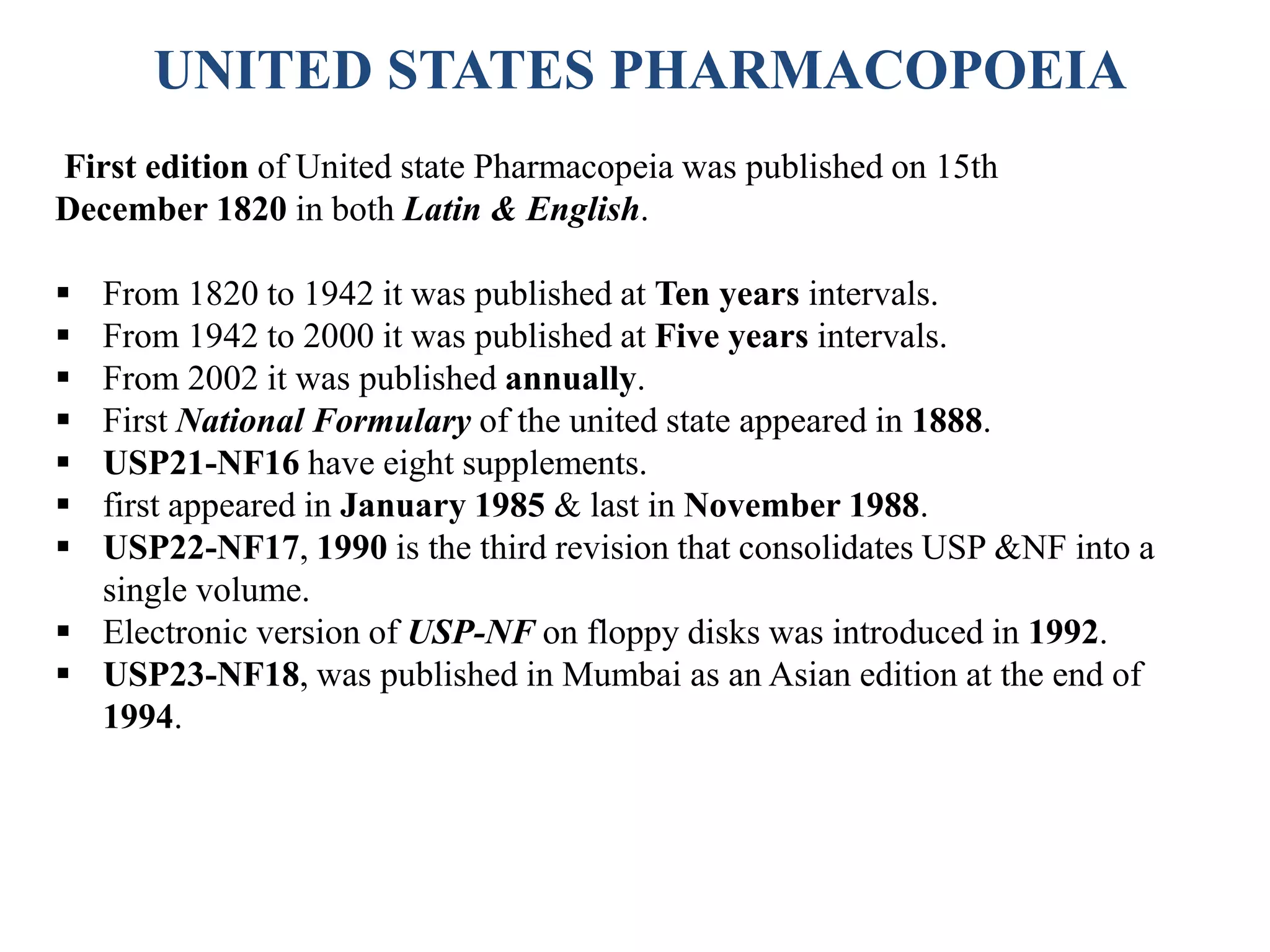Pharmacopoeia | PPTX