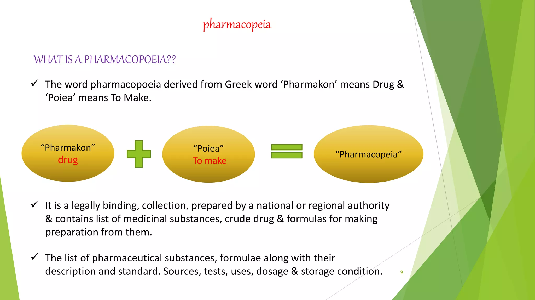Pharmacopoeia | PPTX
