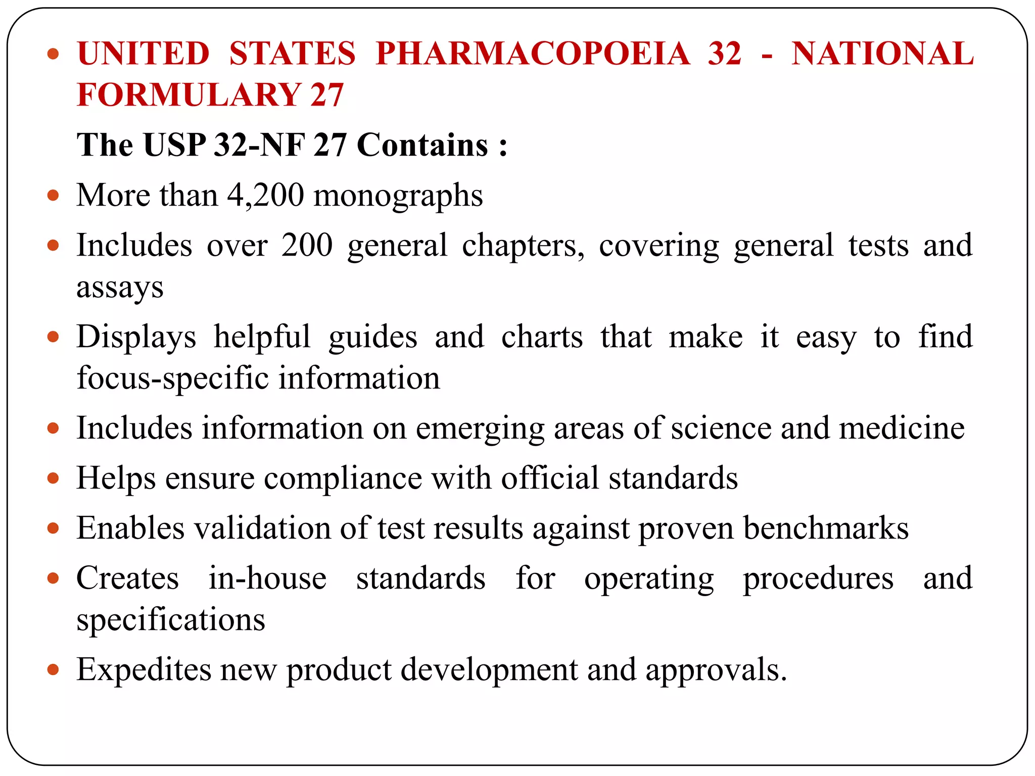 Pharmacopoeias | PPTX