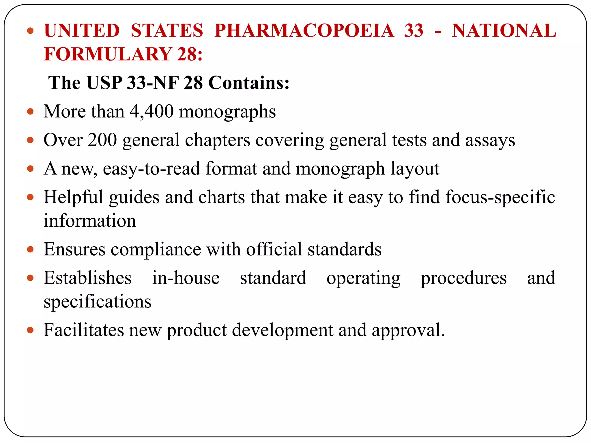 Pharmacopoeias | PPTX