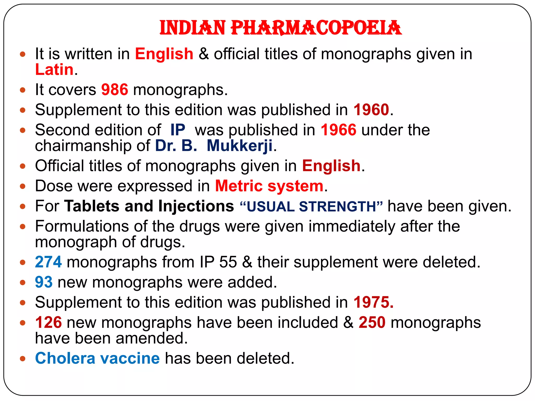 Pharmacopoeias | PPTX