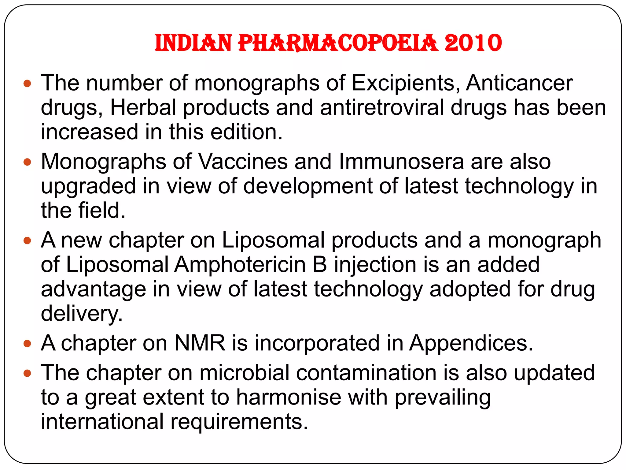 Pharmacopoeias | PPTX