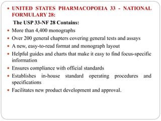 Pharmacopoeias | PPT