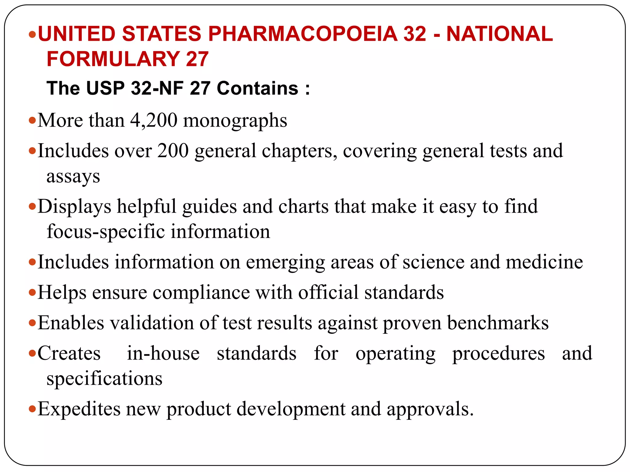 Pharmacopoeias | PPTX