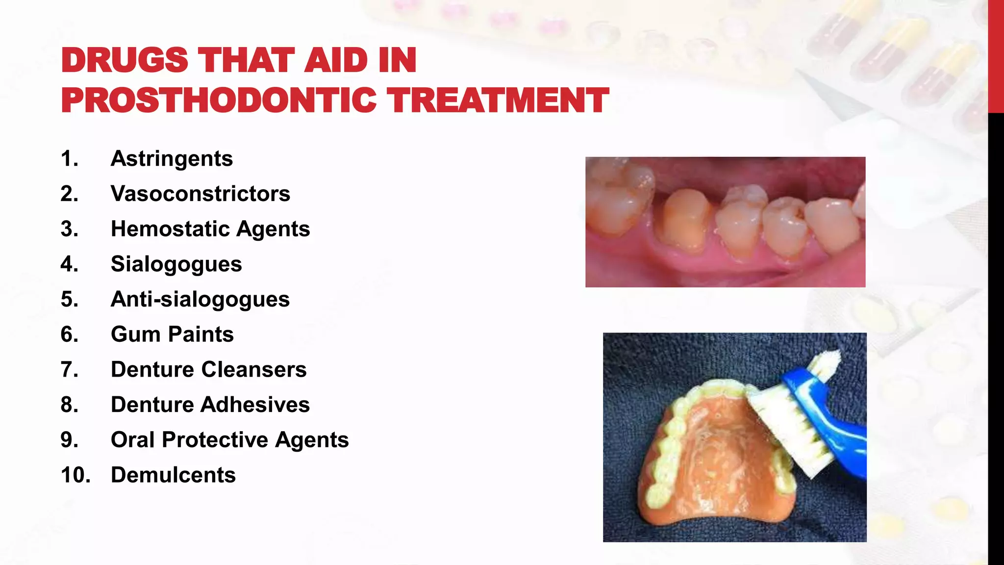 Pharmacoprosthodontics | PPTX