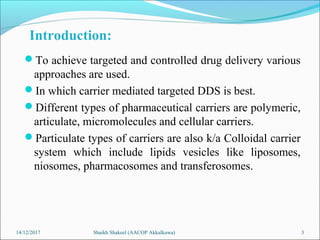 Pharmacosomes | PPT