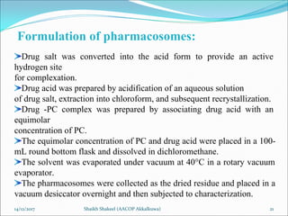 Pharmacosomes. | PPT
