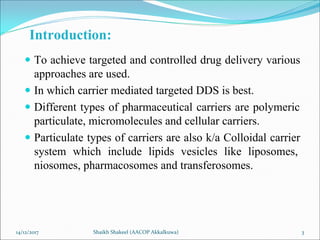 Pharmacosomes. | PPT