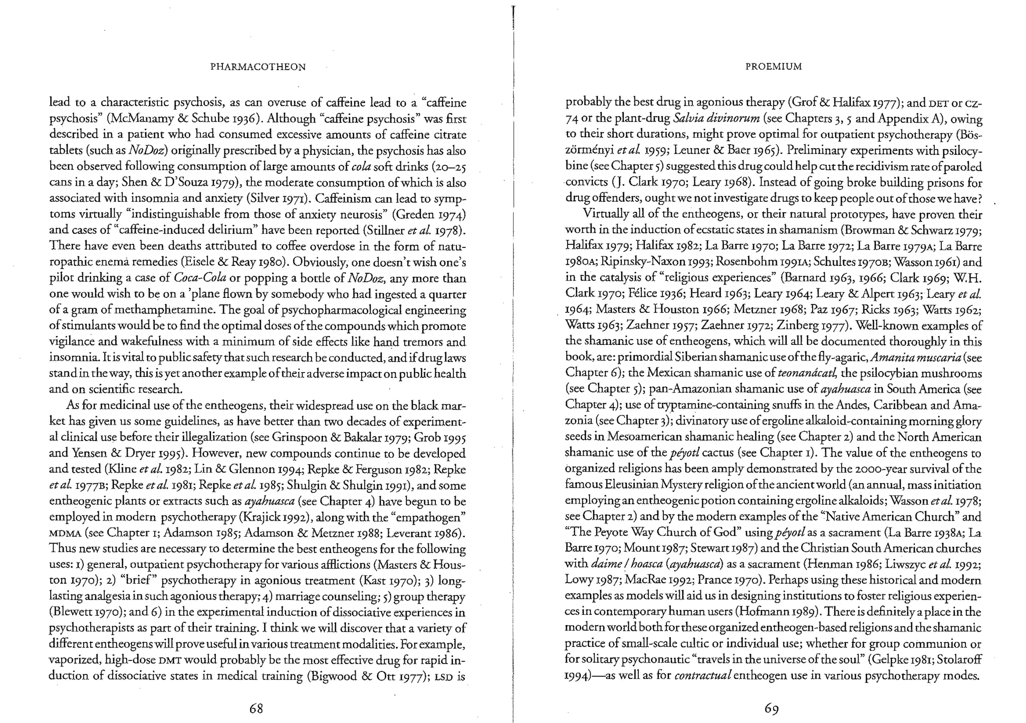 Pharmacotheon entheogenic drugs, their plant sources and history ...