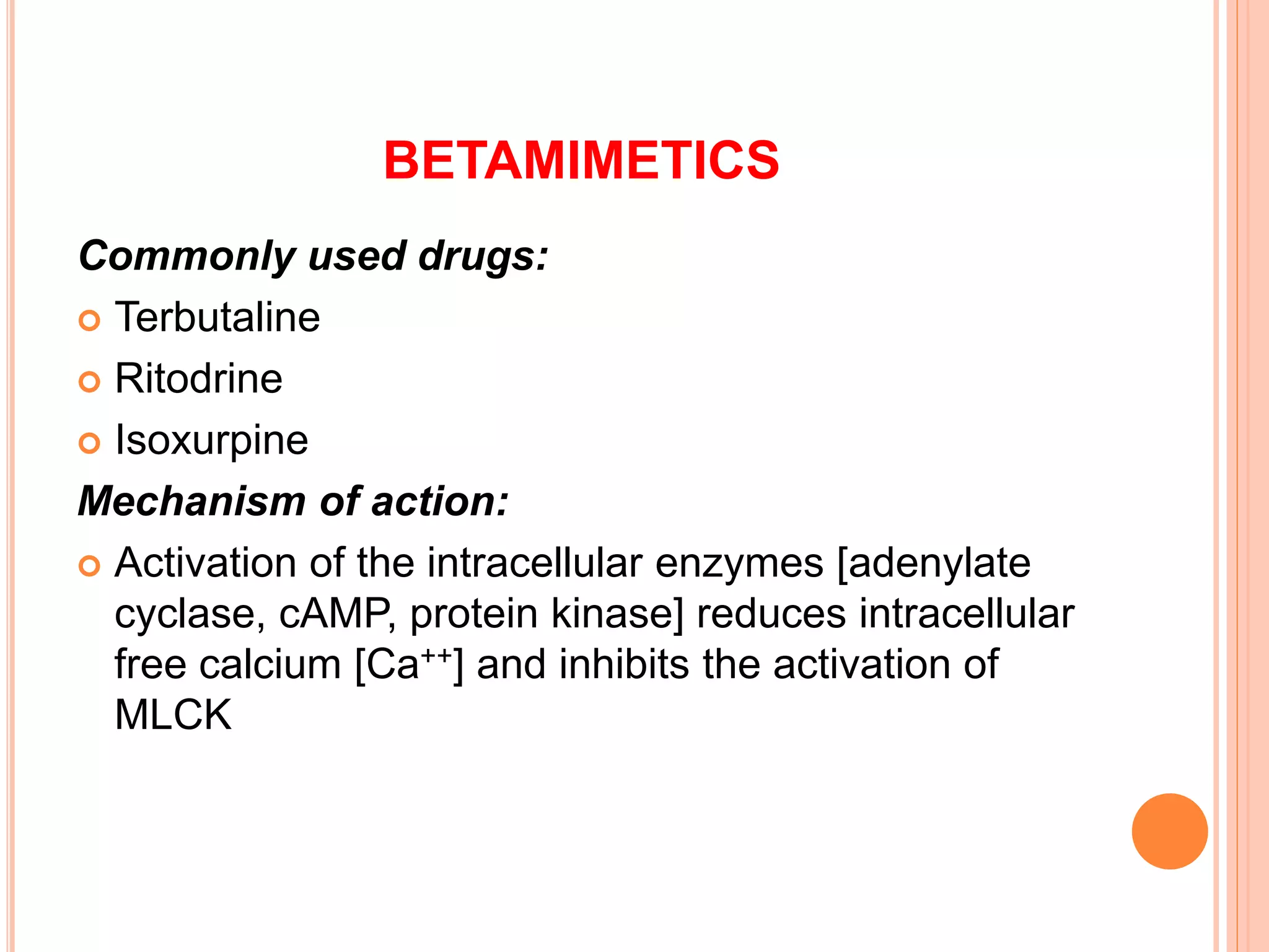 Pharmacotherapeutics in obstetrics | PPTX