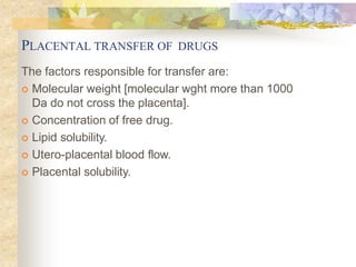 Pharmaco therapeutics in obstetrics | PPTX