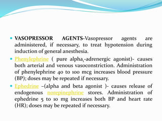 Pharmacotherapeutics of anesthesia ppt | PPTX