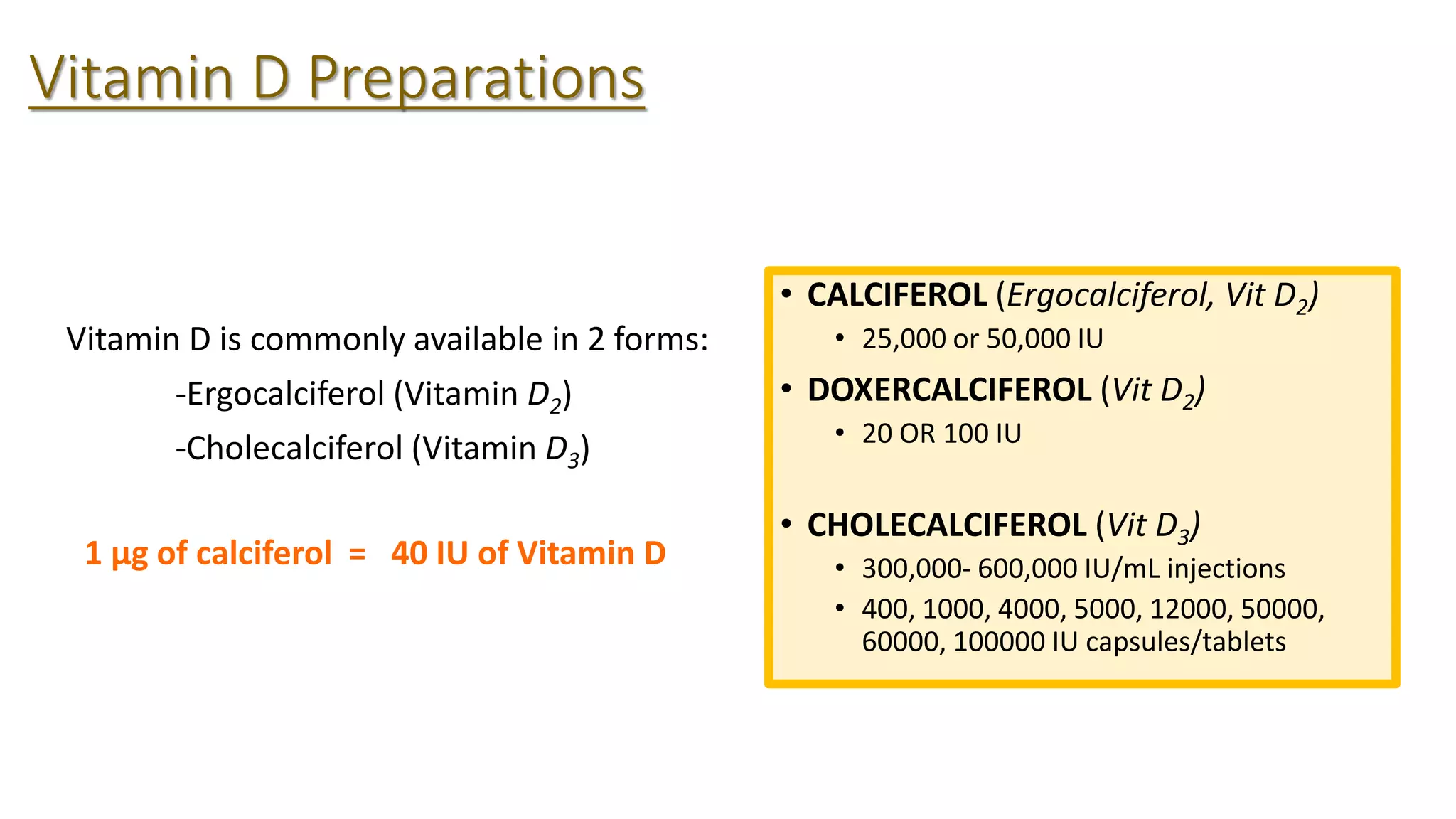 Pharmacotherapeutics of Vitamin D | PPTX