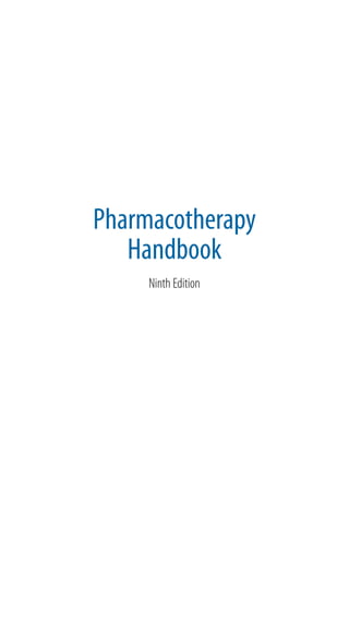 Pharmacotherapy hand book clinical pharmacy .pdf