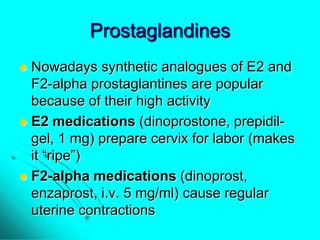 Pharmacotherapy in obstetrics | PPTX