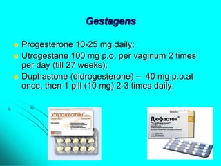 Pharmacotherapy in obstetrics | PPTX