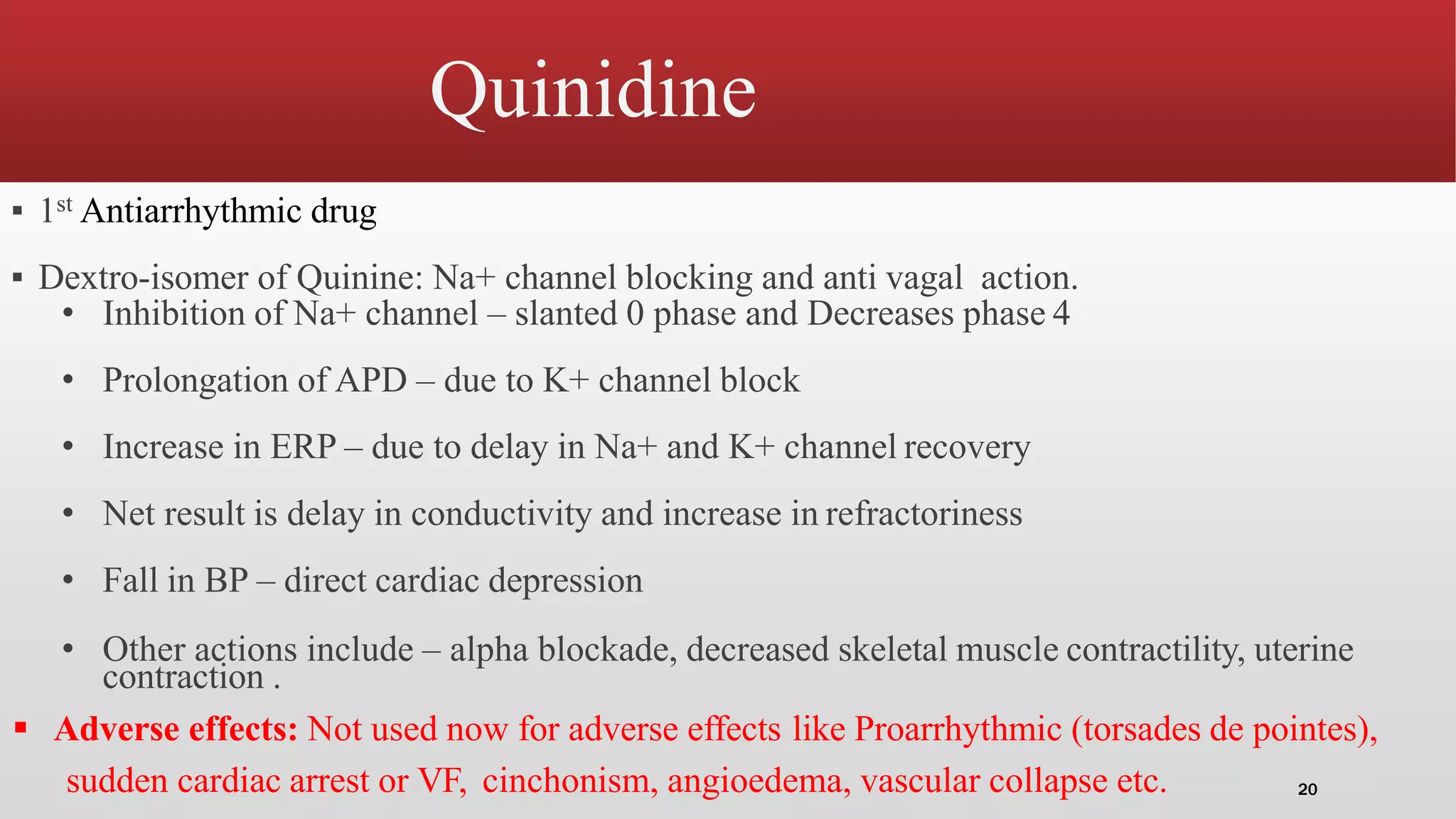 Pharmacotherapy of arrythmia | PPTX
