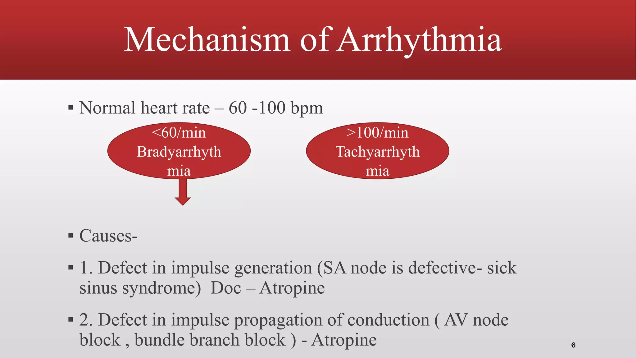 Pharmacotherapy of arrythmia | PPTX