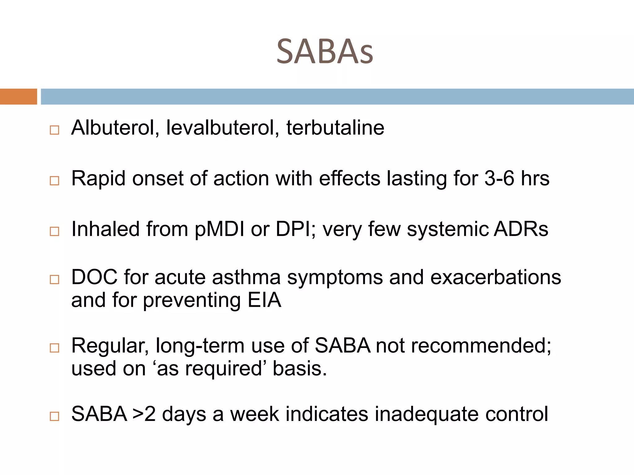 Pharmacotherapy of asthma | PPTX