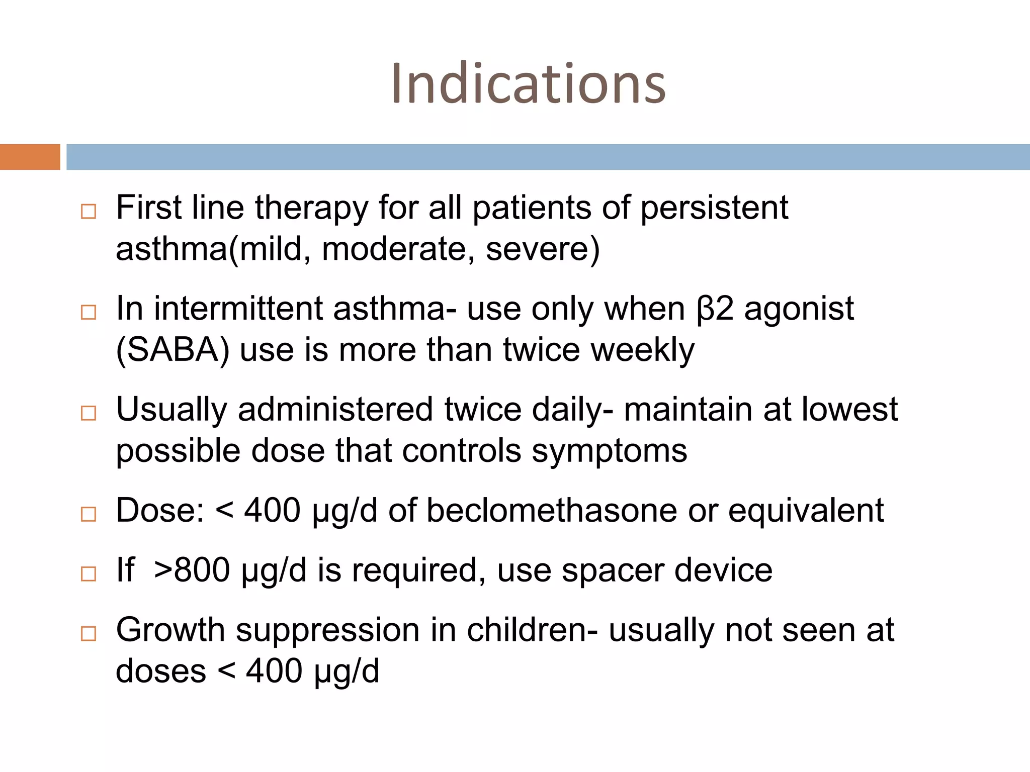 Pharmacotherapy of asthma | PPTX