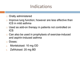 Pharmacotherapy of asthma | PPTX