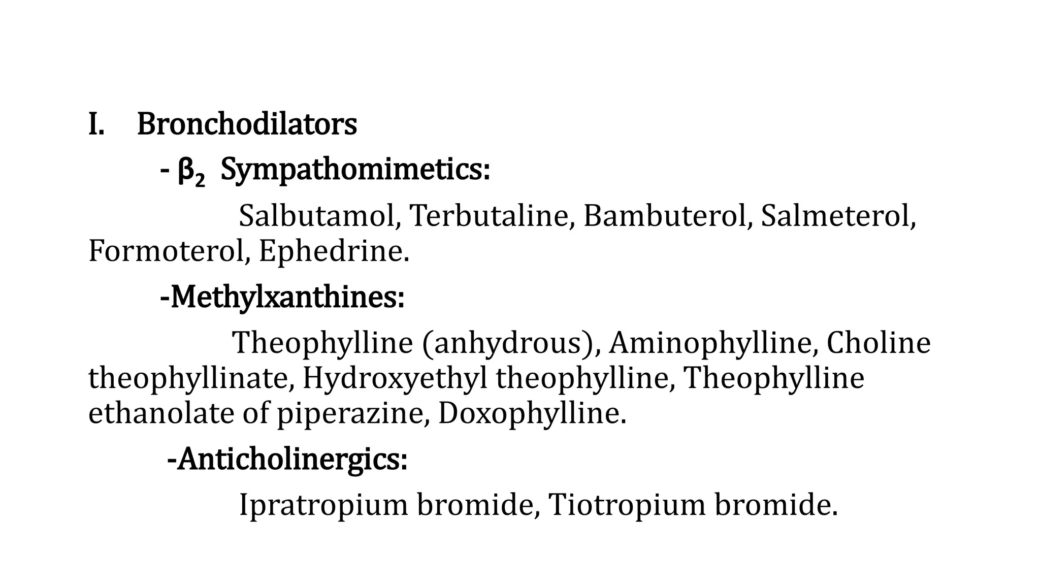 Pharmacotherapy of asthma and copd | PPTX