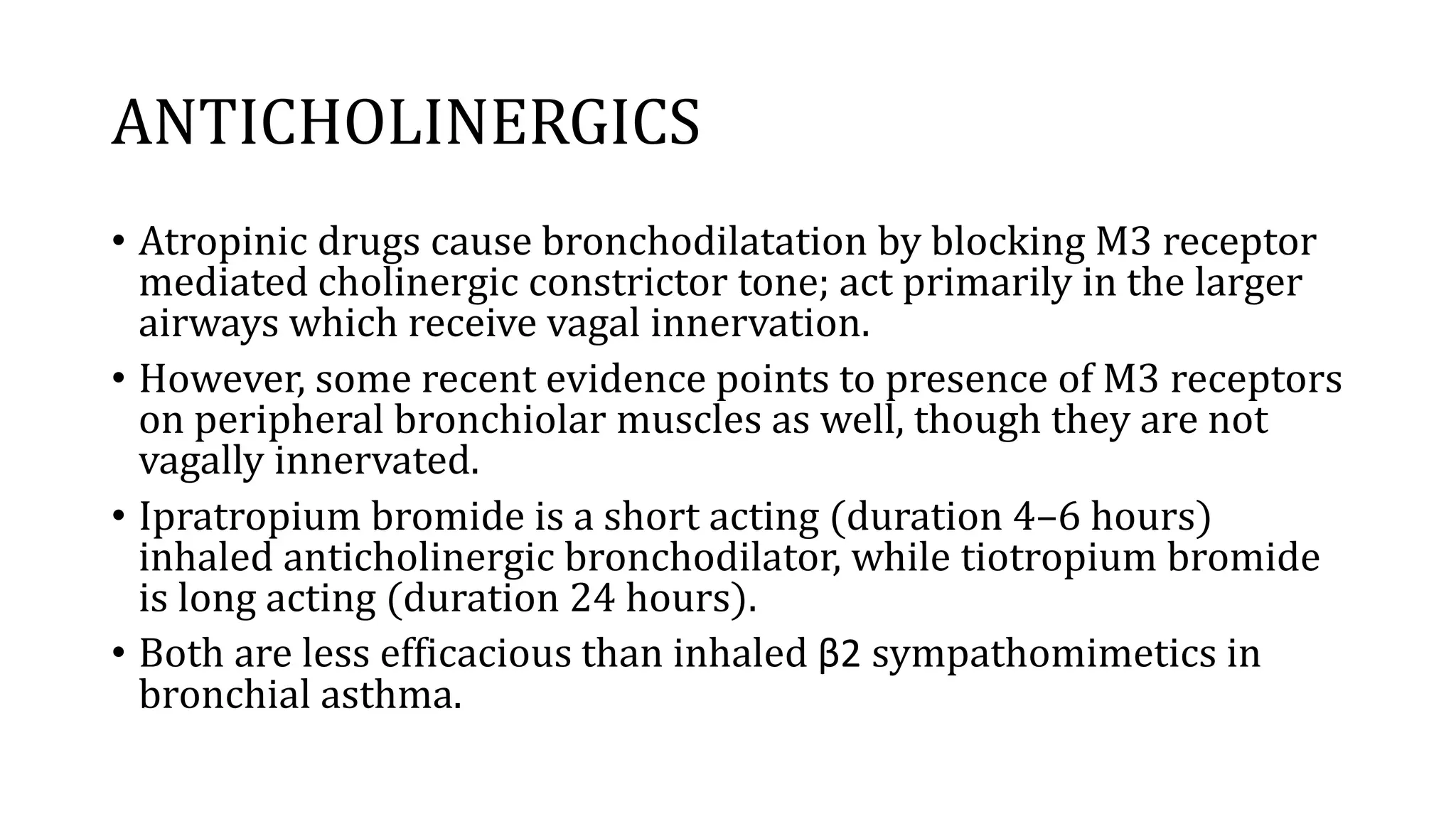 Pharmacotherapy of asthma and copd | PPTX