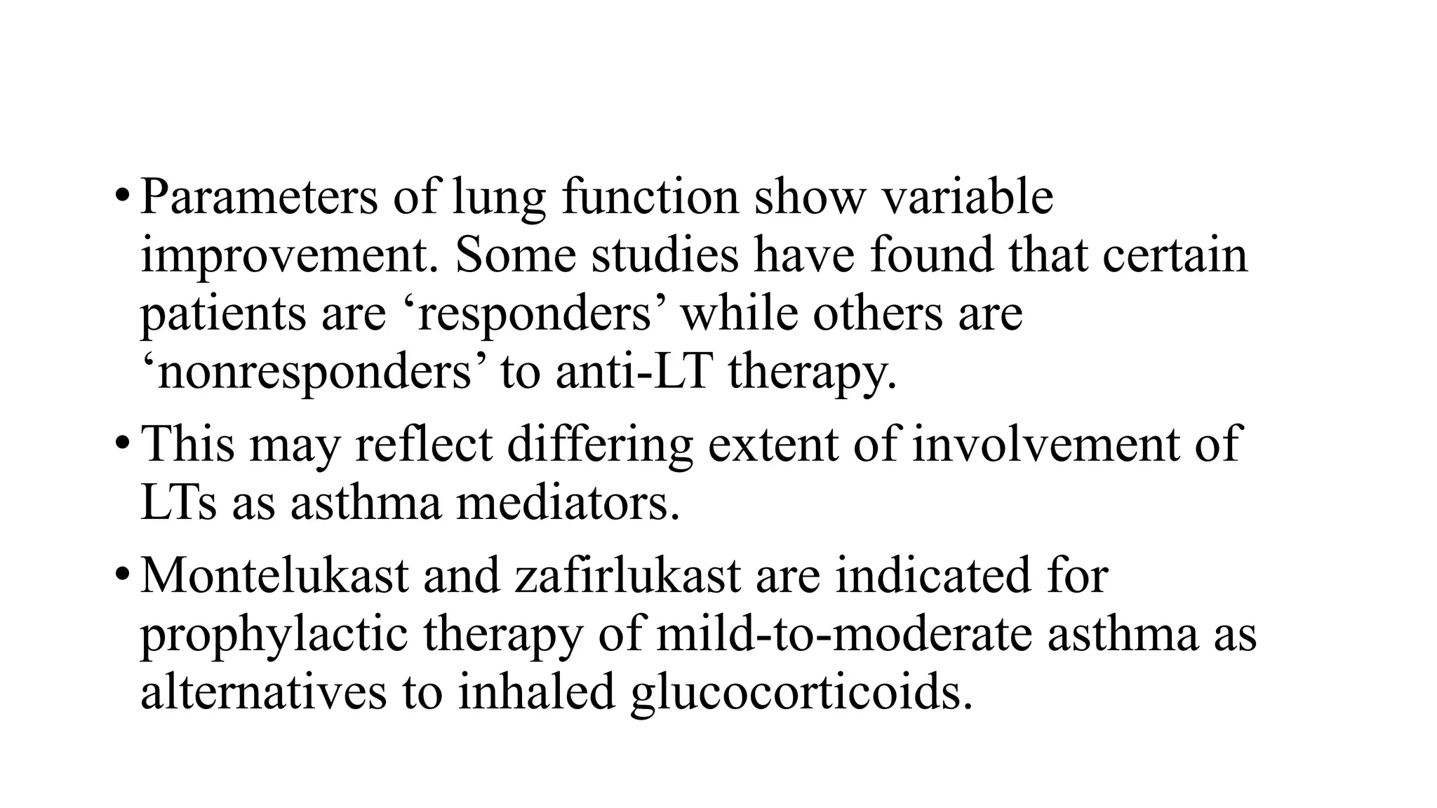 Pharmacotherapy of asthma and copd | PPTX