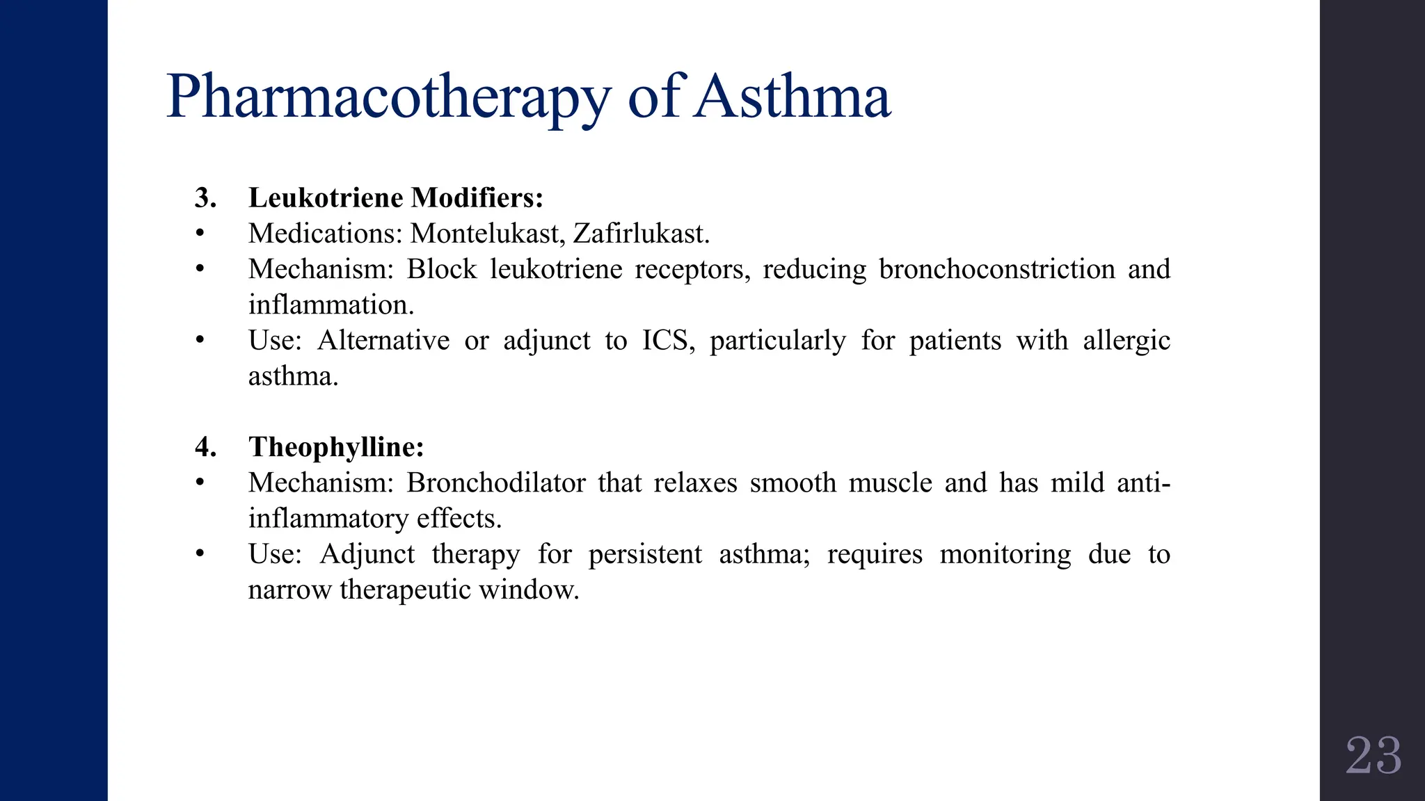 Pharmacotherapy of Asthma and Chronic Obstructive Pulmonary Disease (COPD) | PPTX