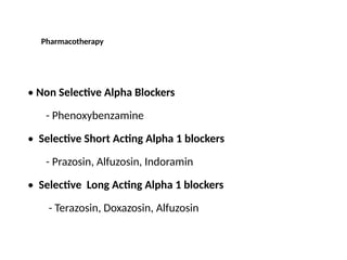 Pharmacotherapy of Benign Prostatic Hyperplasia drug interaction ...
