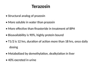 Pharmacotherapy of Benign Prostatic Hyperplasia drug interaction ...