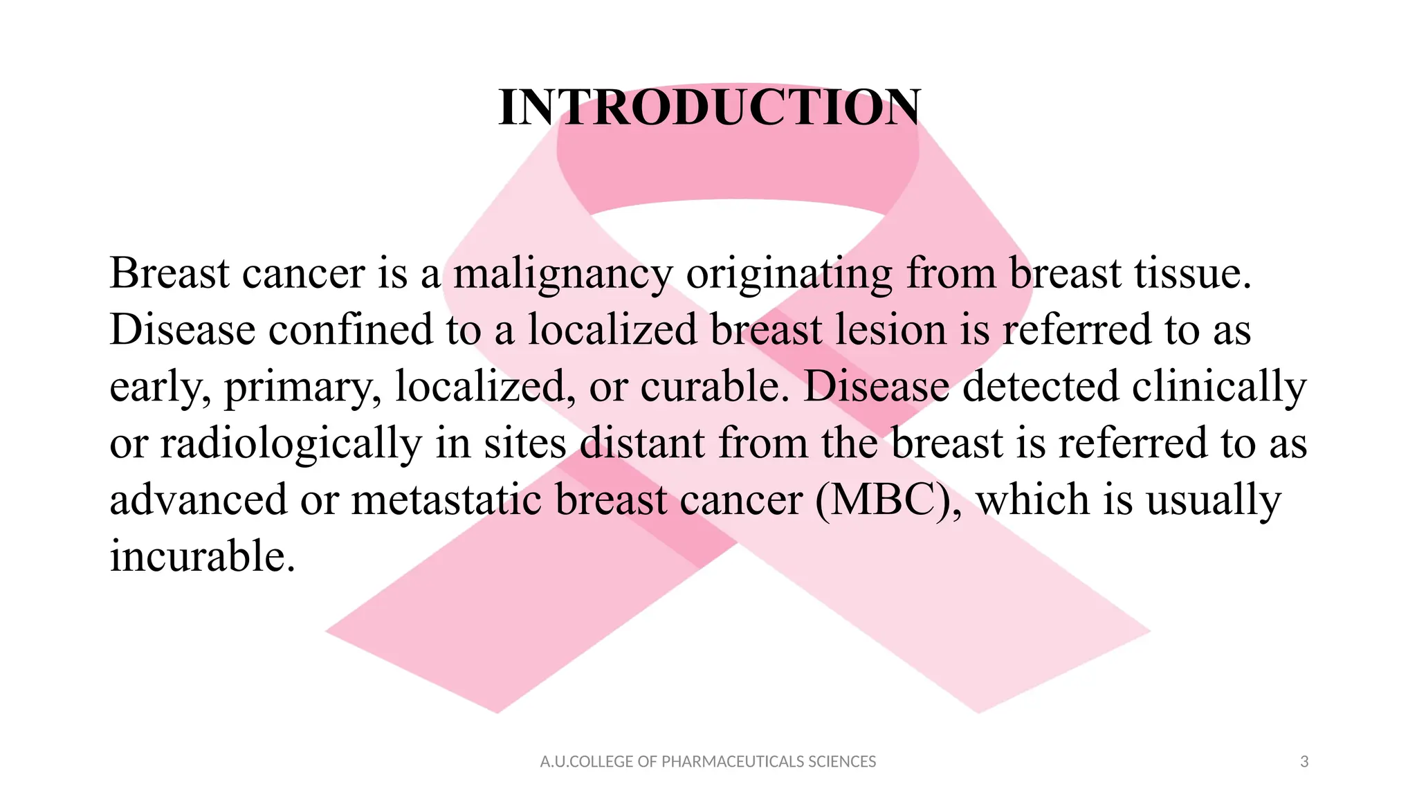 Pharmacotherapy & Pathophysiology of Breast Cancer | PPTX