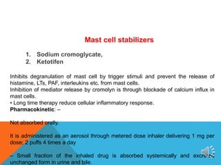 Pharmacotherapy of bronchial asthma | PPT