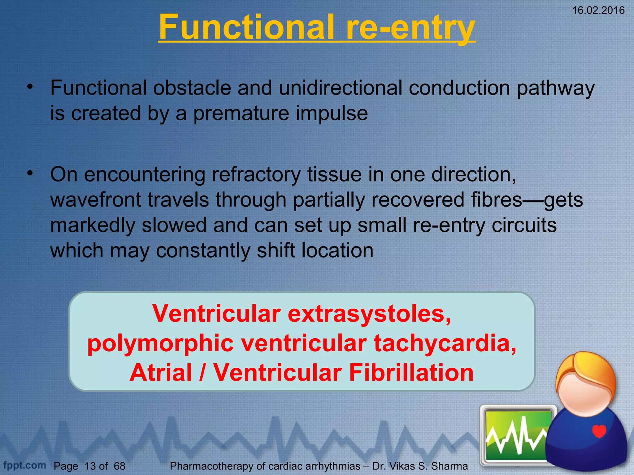 Pharmacotherapy of cardiac arrhythmias | PPT
