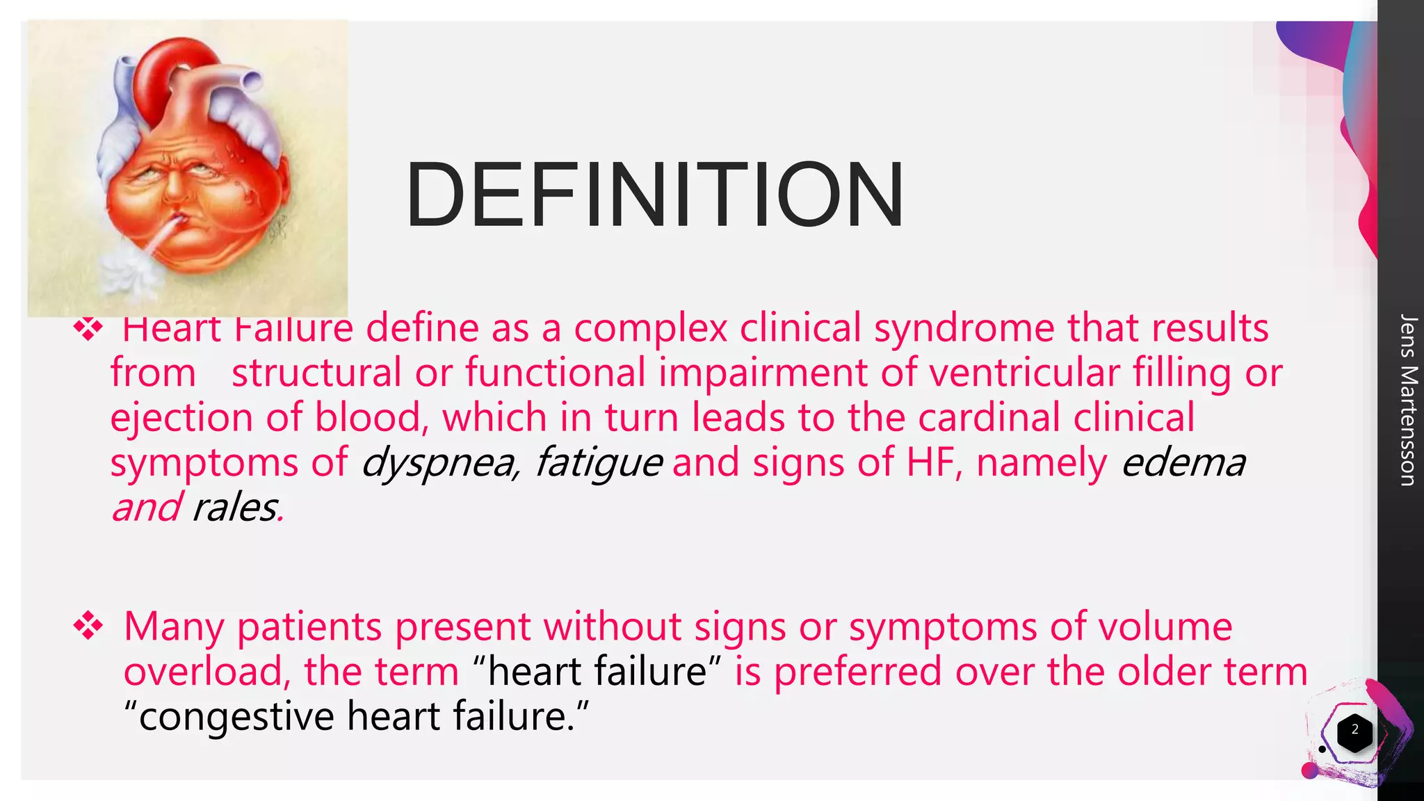 Pharmacotherapy of congestive heart faliure | PPTX