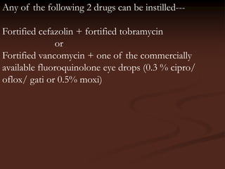 Pharmacotherapy of corneal ulcer | PPTX