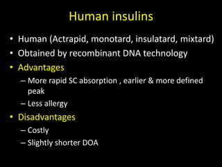 Drugs for treatment of Diabetes Mellitus | PDF