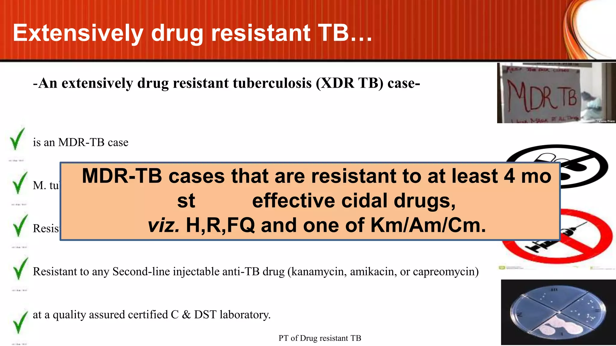 Pharmacotherapy of drug resistant Tuberculosis | PPTX