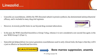 Pharmacotherapy of drug resistant Tuberculosis | PPTX