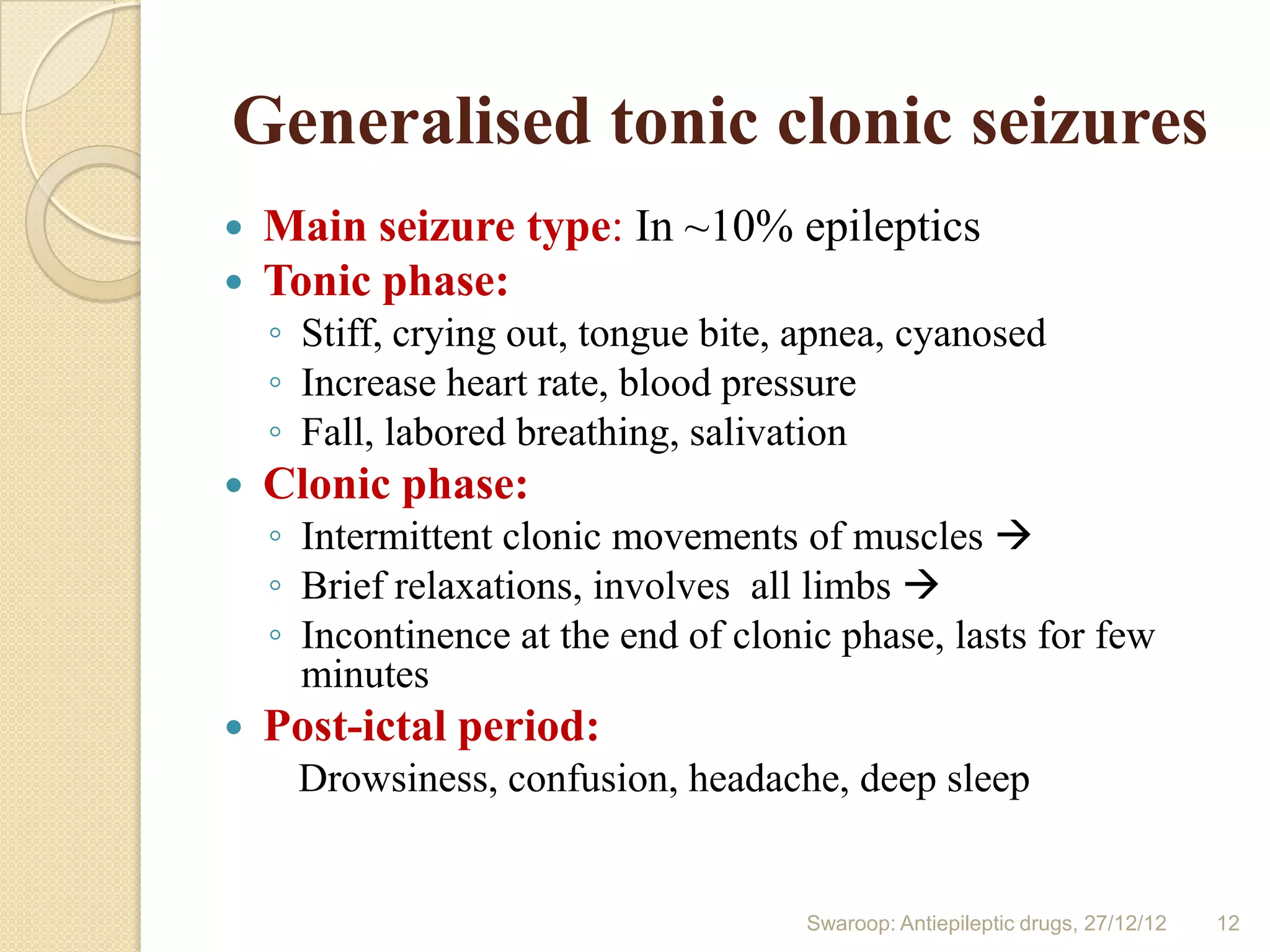 Pharmacotherapy of epilepsy | PPTX