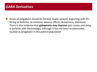 Pharmacotherapy of Fibromyalgia | PPTX