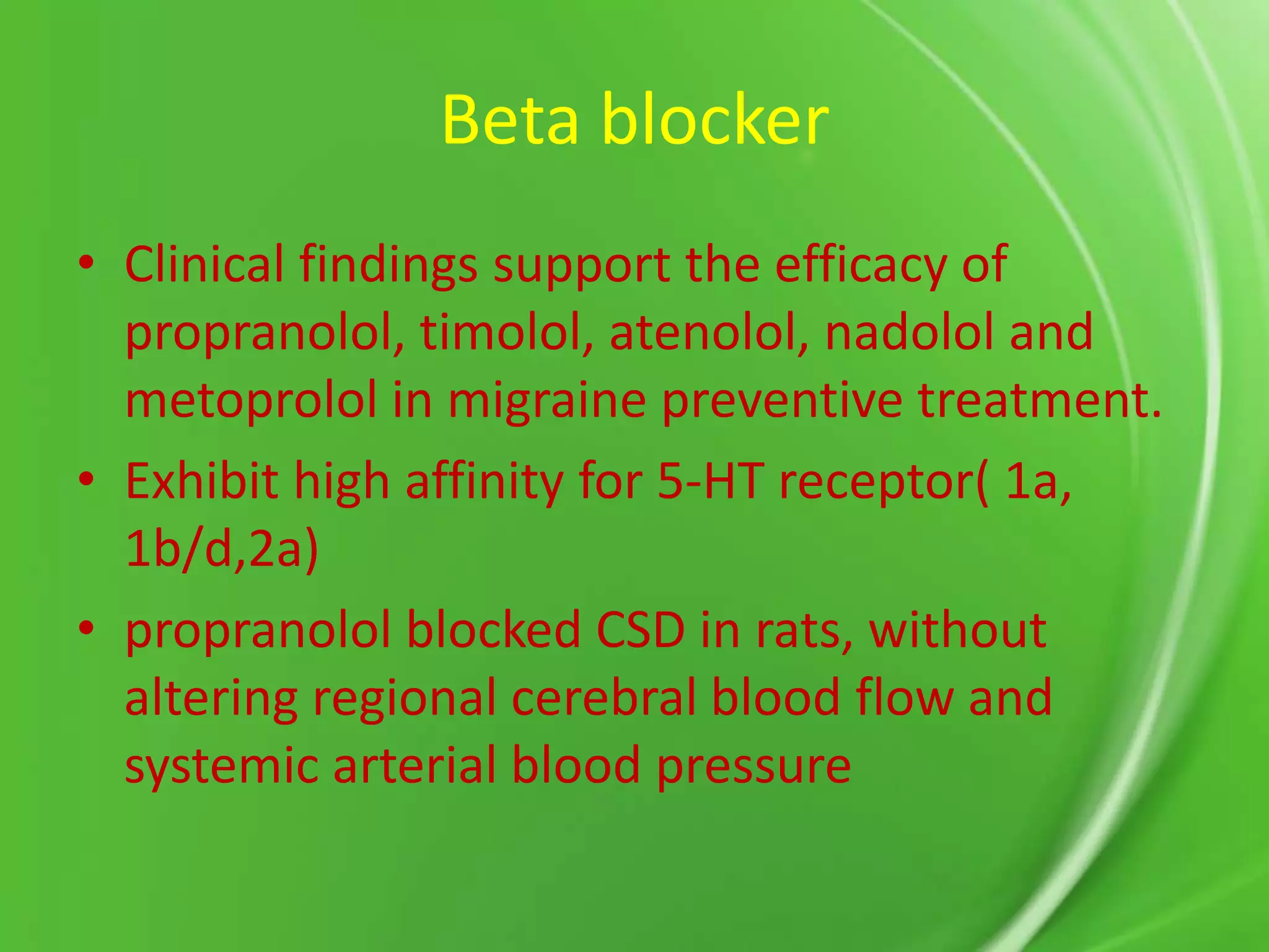 Pharmacotherapy of migraine | PPTX