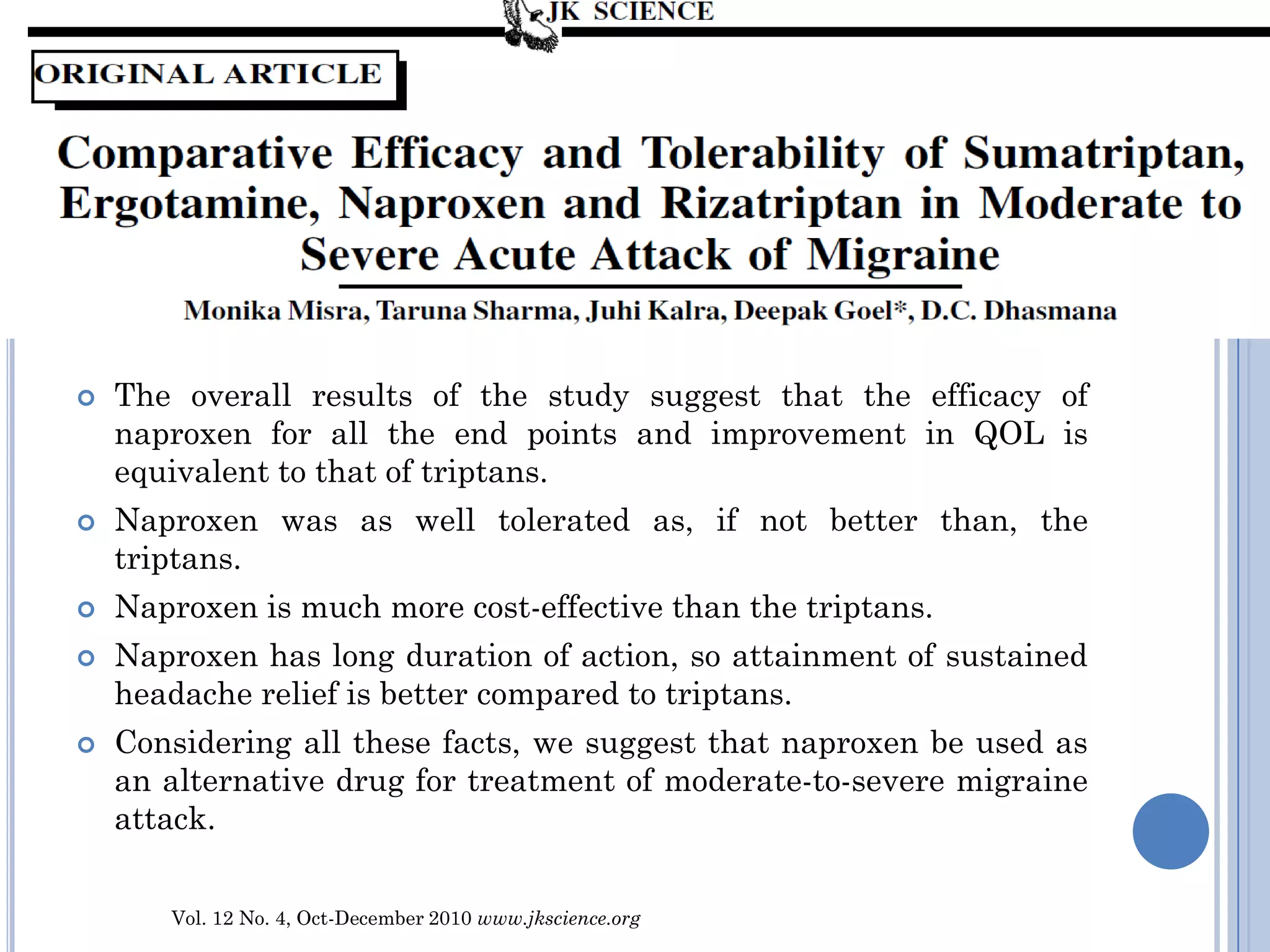 Pharmacotherapy of migraine | PPTX